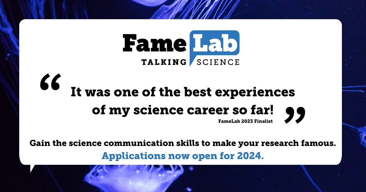 FameLab Australia 2024 - Apply